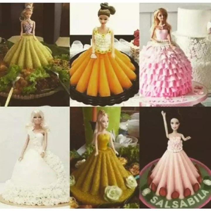 Jual CETAKAN TUMPENG ROK BARBIE / CETAKAN TUMPENG PUDING BARBIE ...