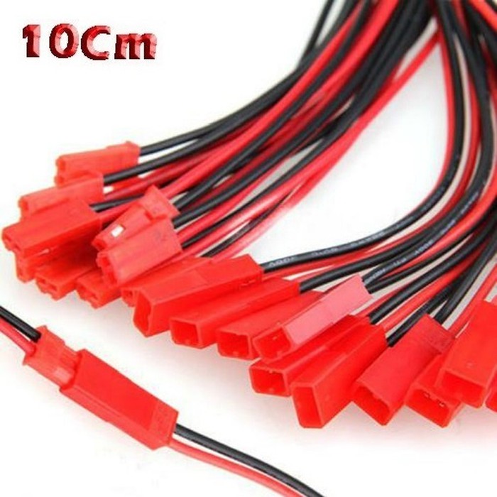 Jual Socket merah JST kabel 2 pin 10cm ( male + female ) Quick ...