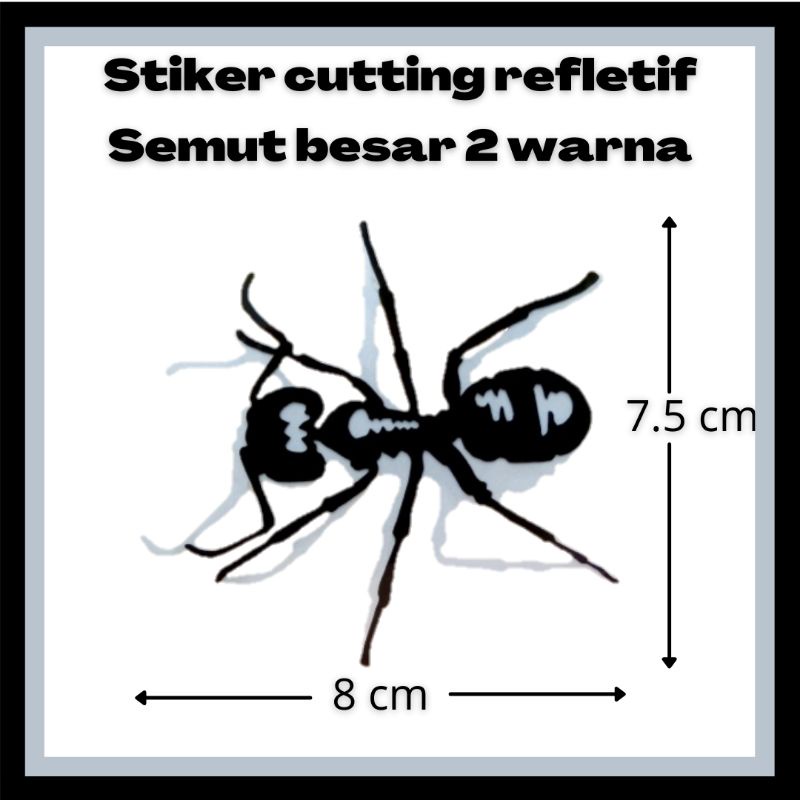 Jual stiker motor sticker cutting setiker refletif edisi gambar semut ...