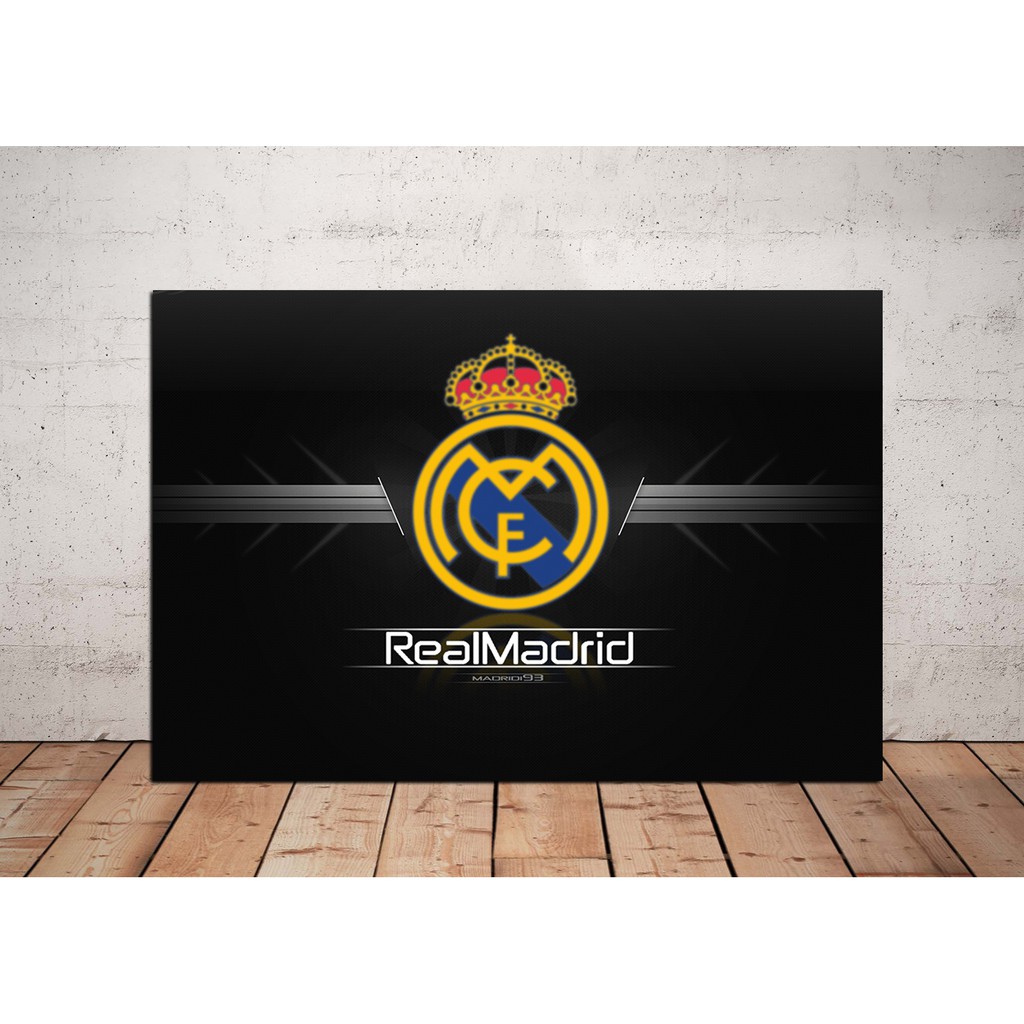 Jual Poster Kayu Real Madrid FC/Hiasan DInding Kayu/Poster Real Madrid ...