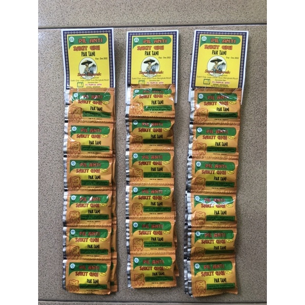 Jual Pil Pak Tani Sakit Gigi - Isi 12 Bungkus @ 2 Tablet | Shopee Indonesia