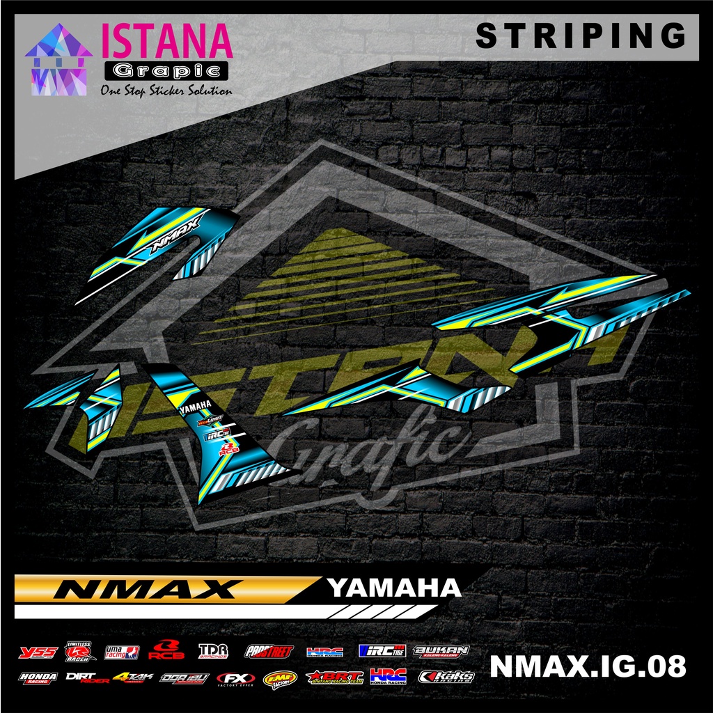 Jual Sticker Striping NMAX OLD - Sticker Striping Variasi Motor NMAX ...