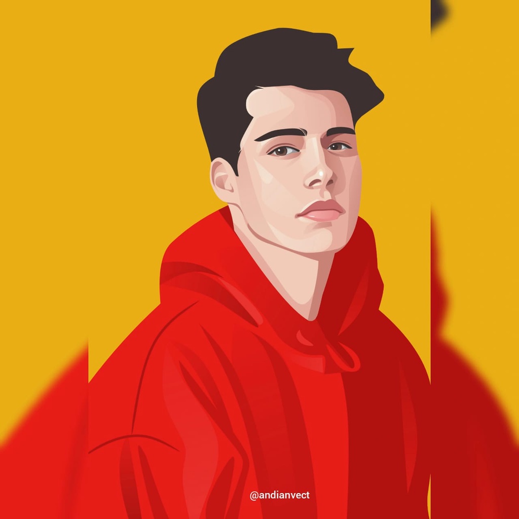 Jual (SOFTFILE) Jasa Edit Foto - Vektor Wajah Style Semi Realis ...