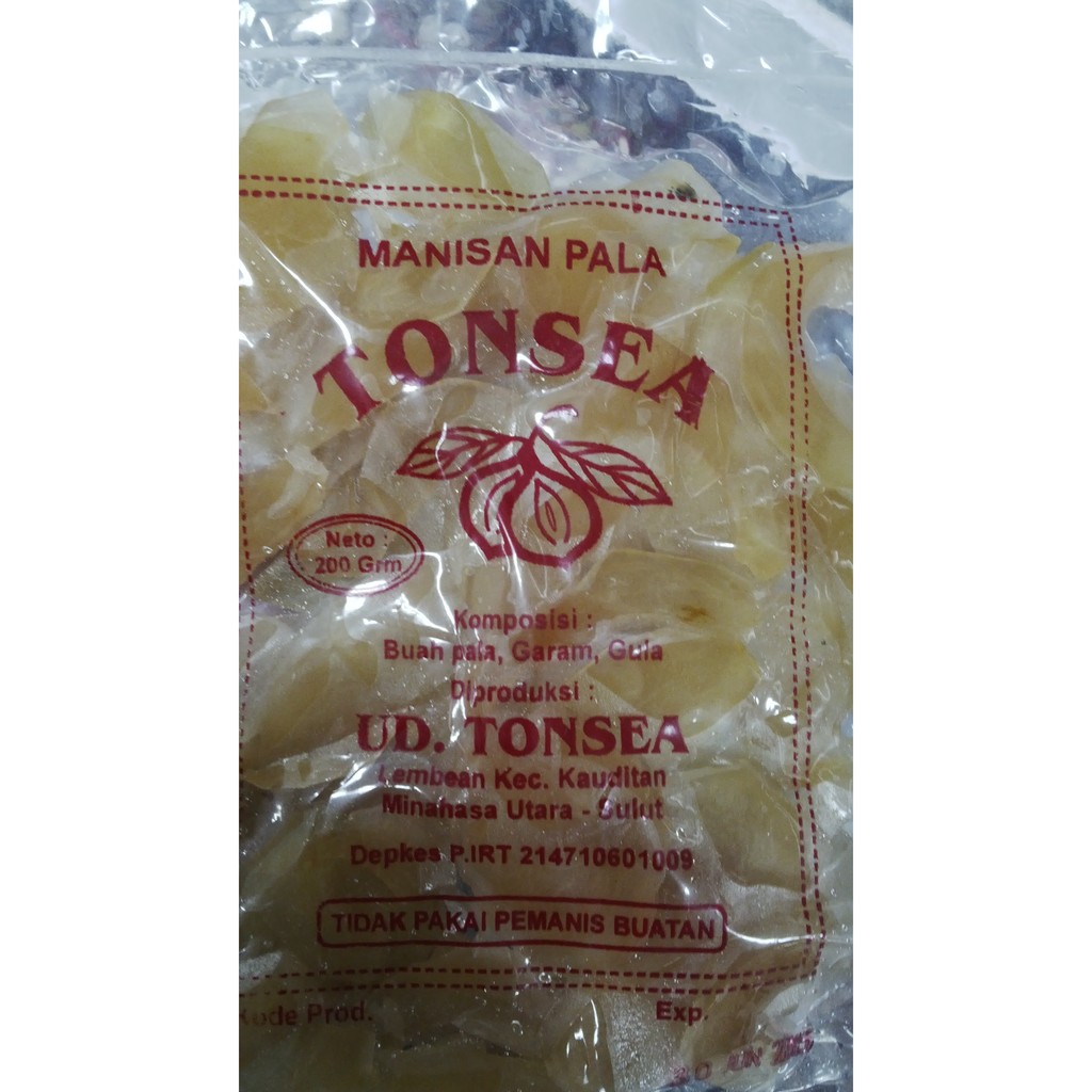 Jual Tonsea Manisan Pala Pedas Manis Sedang 200 gr - Ole-Ole / Jajanan ...
