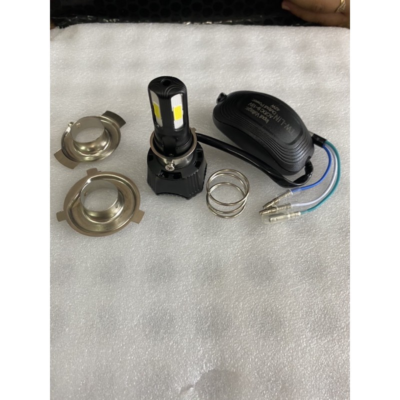 Jual Lampu Led Depan Motor Mobil H4 H6 LED 4 Sisi Ac Dc 12Volt 43Watt Super Terang Plus Kipas ...