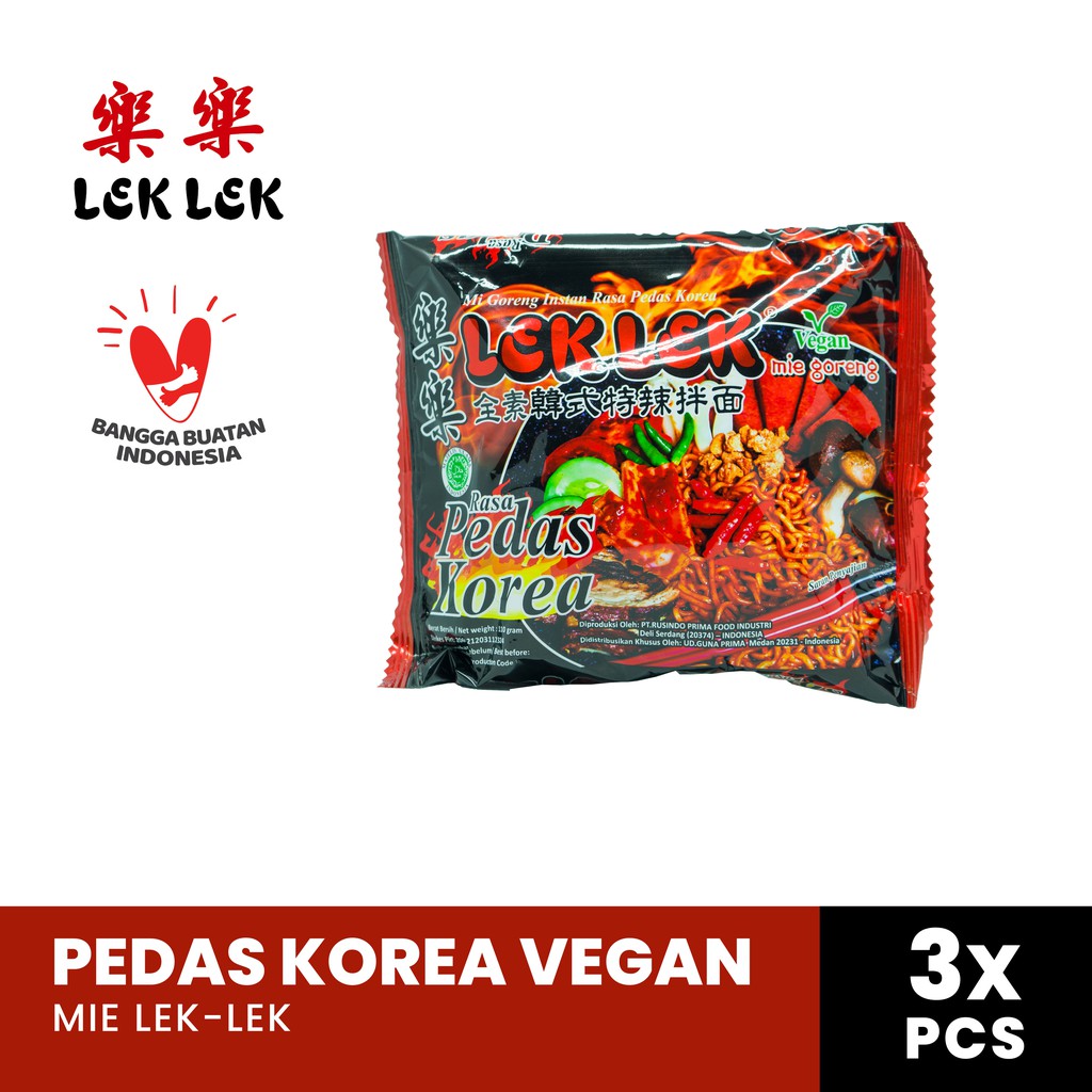 Jual Mie Lek-Lek Pedas Korea Vegan [3 PCS] | Shopee Indonesia