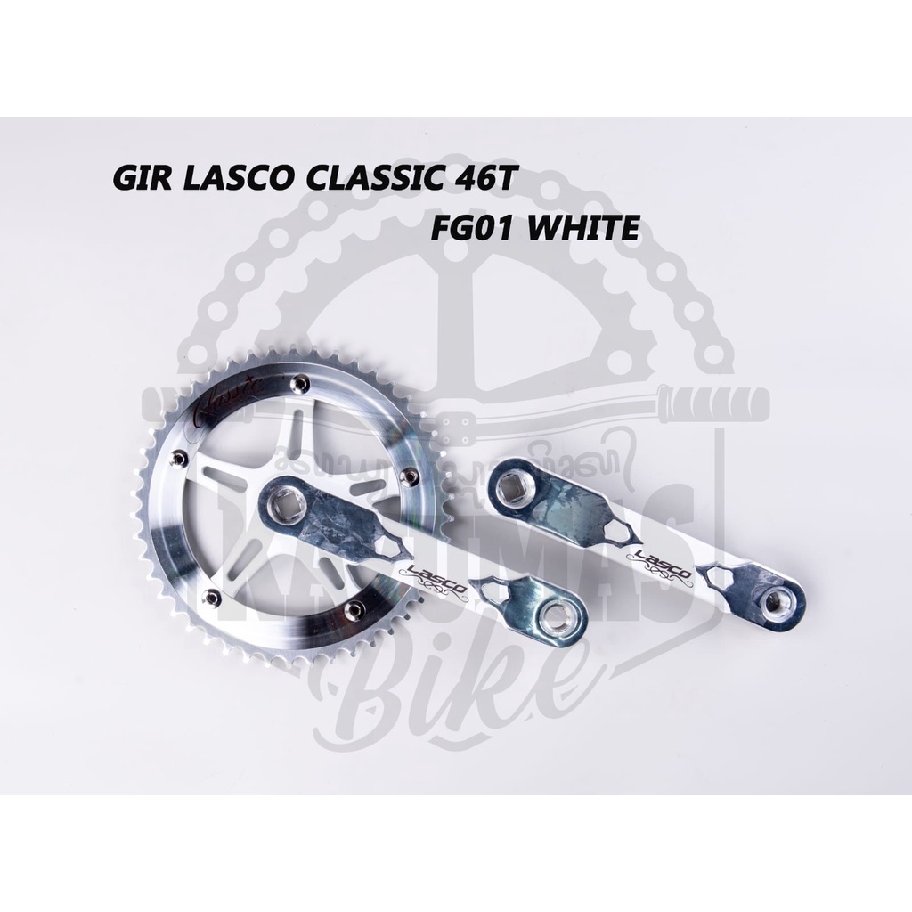 Jual CRANK FIXIE LASCO CLASSIC SINGLE SPEED FG01 46T IN BOX | Shopee ...