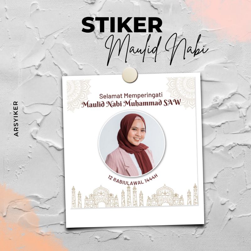 Jual Sticker Stiker Nasi Kotak Acara Maulid Nabi / Acara Apapun (Bisa ...