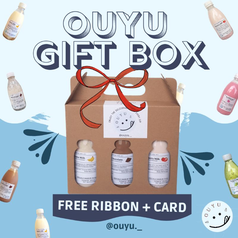 Jual Ouyu Gift Box (isi 3 botol) || Bingkisan Minuman Kado Ulang Tahun ...
