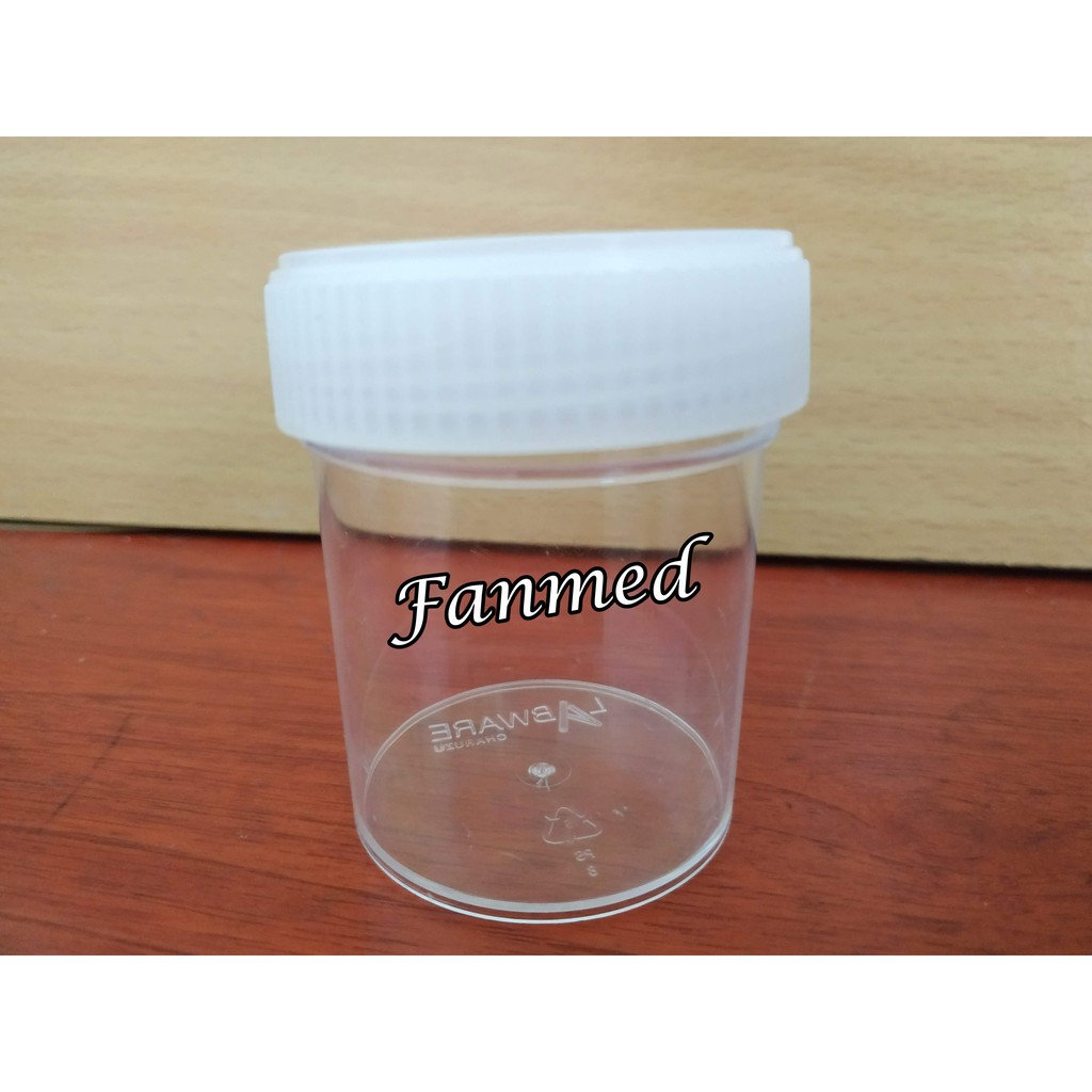 Jual Urine Container 60 ml Non Label Sample / Specimen Container Isi ...