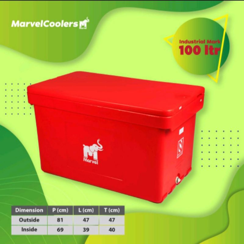 Jual CoolBox Marvel 100Liter | Cooler box 100 Liter - Icebox - Kotak ...