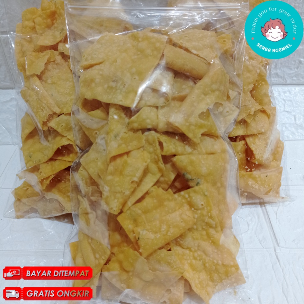 Jual Keripik Bawang Pangsit 110 gram | Snack Kiloan Cemilan Camilan ...