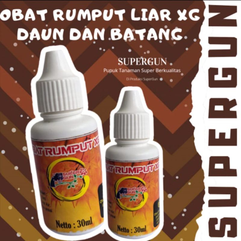 Jual Obat Rumput Liar Supergun Kemasan 30ml Membasmi Rumput Liar Dengan ...