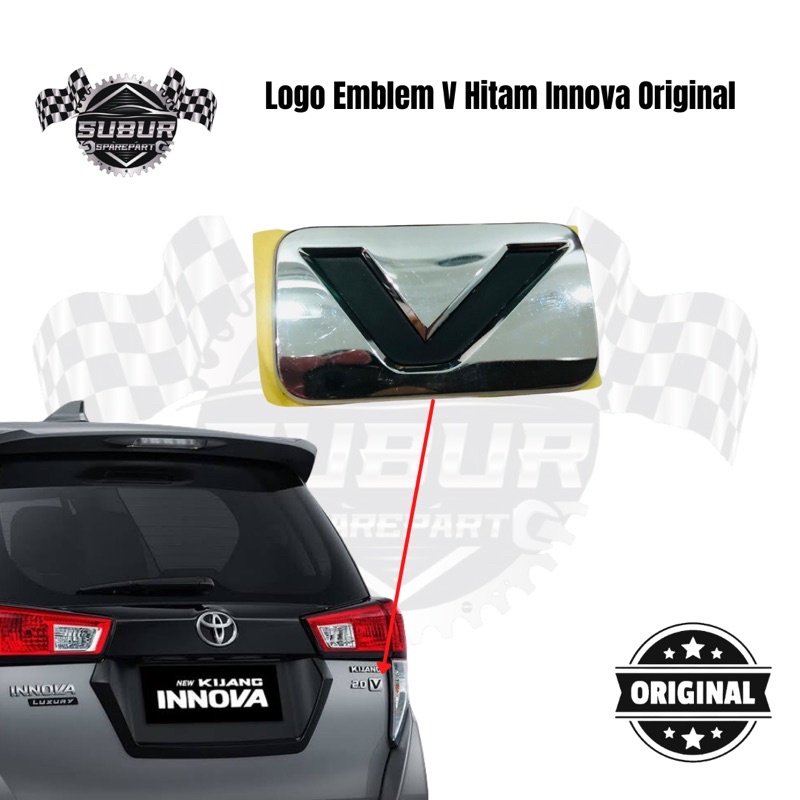 Jual Logo Emblem Tulisan V Hitam Innova Original | Shopee Indonesia