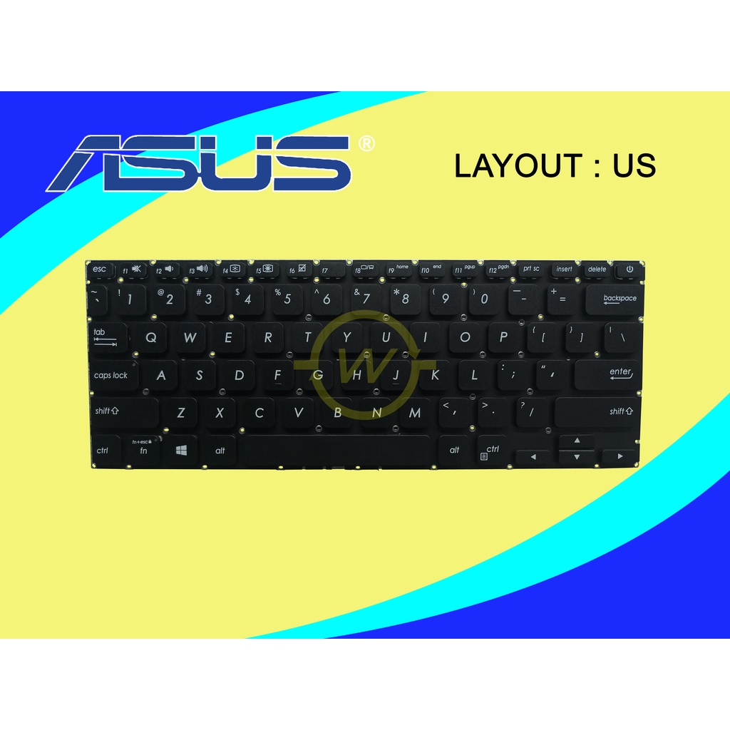Jual Keyboard Asus Vivobook 14 A412 A412D A412F A412U X412 Series Hitam | Shopee Indonesia