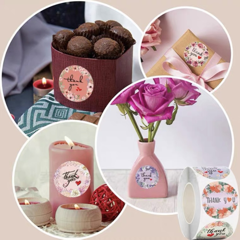 Jual Sticker / Stiker Hampers Bulat Thank You per Pack | Shopee Indonesia