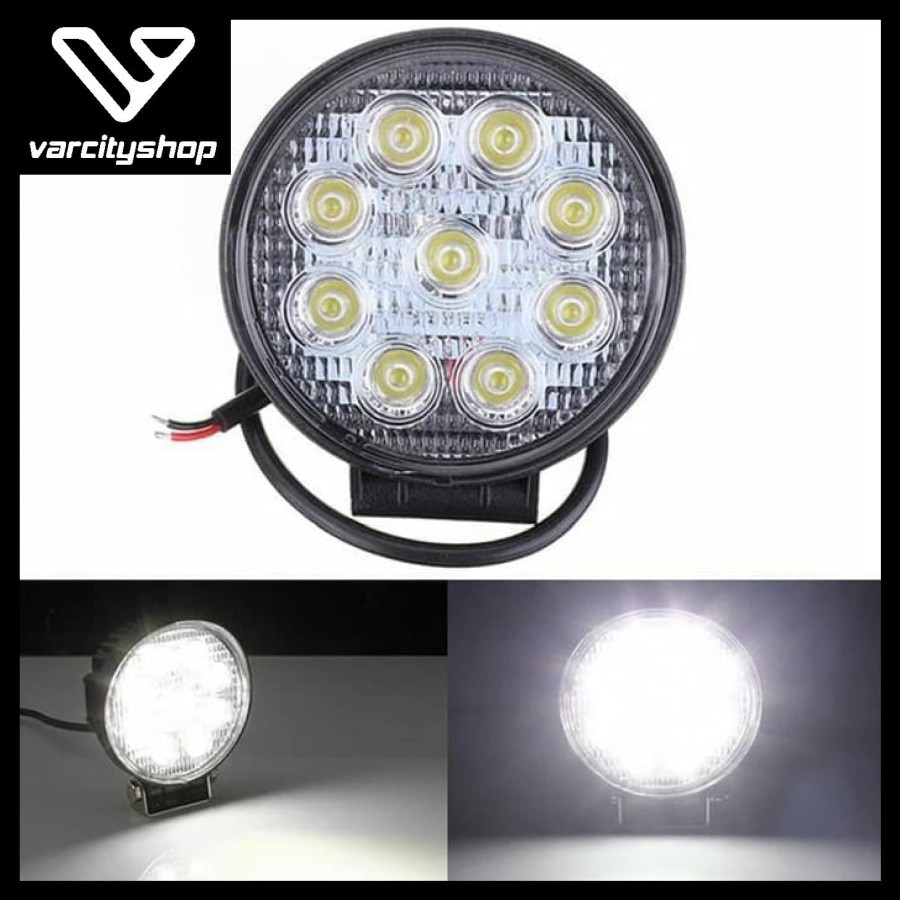 Jual Lampu Sorot Worklight led bulat 27W 9 Mata | Shopee Indonesia