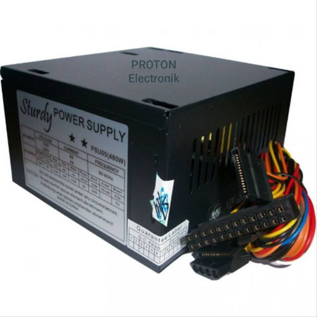 Jual Standard PSU PC ATX Power Supply CPU Sturdy PSU05 480W jack Sata ...