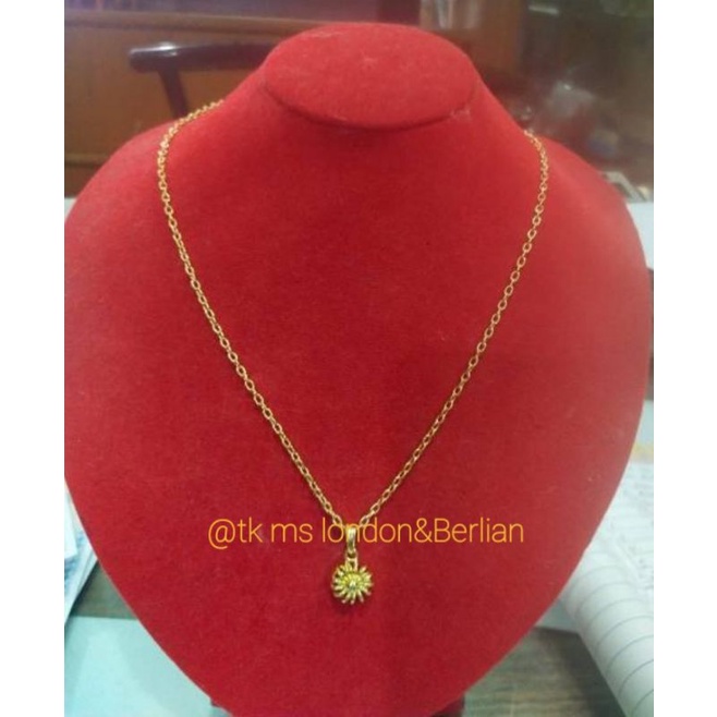 Jual Kalung Set Liontin 24K Kadar 99,99.% Emas Tua. | Shopee Indonesia