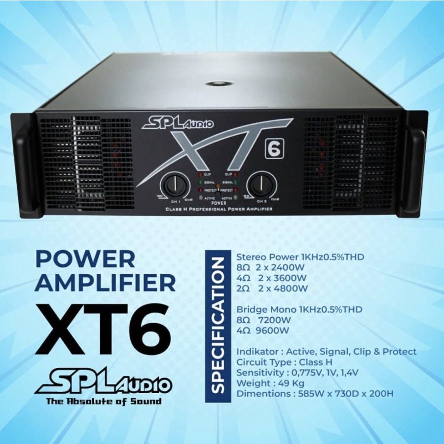 Jual POWER SPL AUDIO XT 6 Subwoofer | Shopee Indonesia