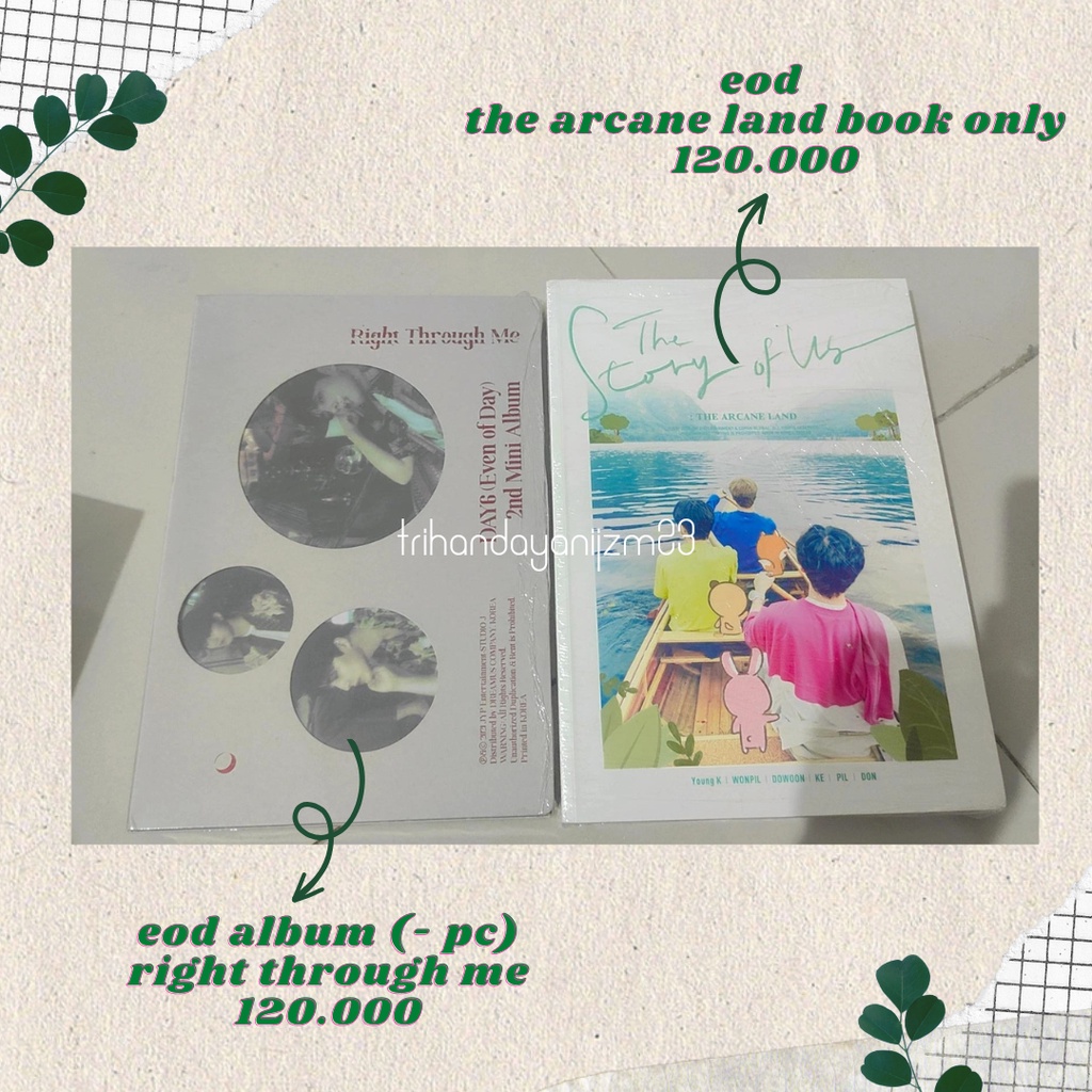 Jual eod album right through me dan eod the arcane land book | Shopee ...