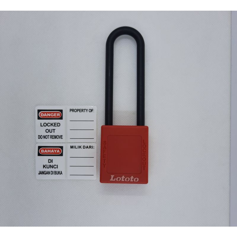 Jual LOTOTO L406LT Gembok Safety Loto Padlock Lockout Tagout Leher ...