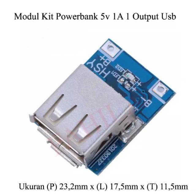 Jual Kit Modul Power Bank 1 Output 1A 5V | Shopee Indonesia