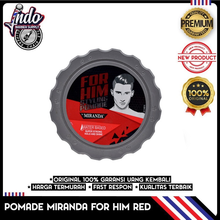 Jual Miranda Pomade For Him Styling - Strong Hold and Shine 100 g ...