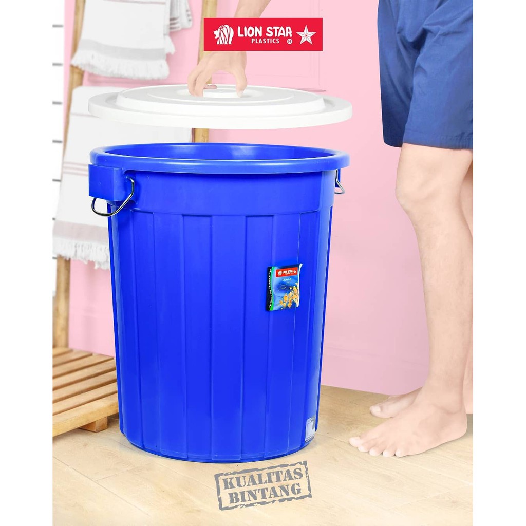 Jual Ember Jumbo Ember Besar 80 Ltr Dengan Tutup dan Gagang Lion Star ...