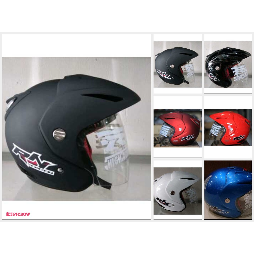 Jual HELM RN DAKOTA SOLID 6 PILIHAN WARNA SINGLE VISOR ORIGINAL SNI ...