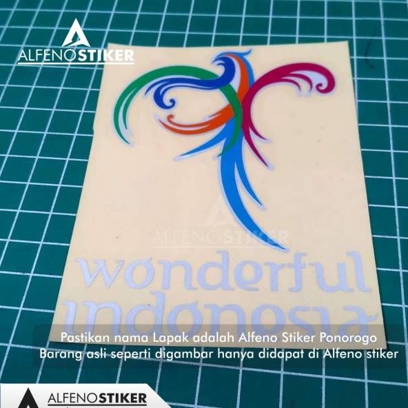 Jual Stiker Wonderful indonesia 8.5x11cm | Cutting Sticker pesona ...