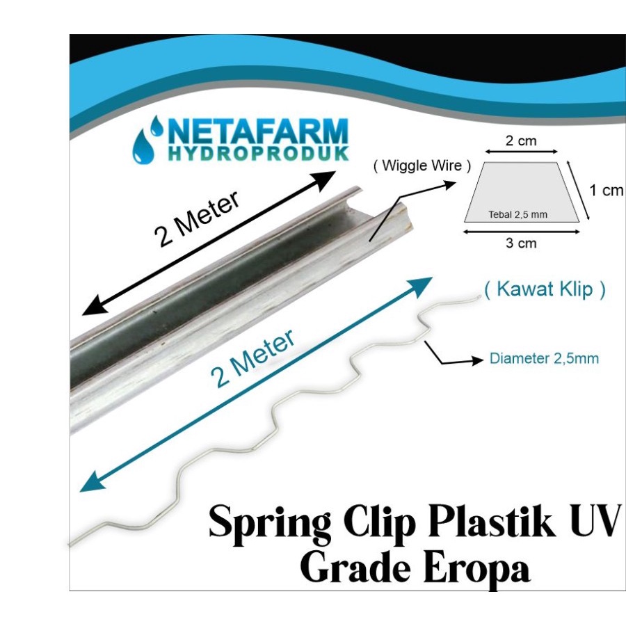 Jual Springclip 2 Meter Spring Clip Penjepit Plastik UV Grade Eropa ...