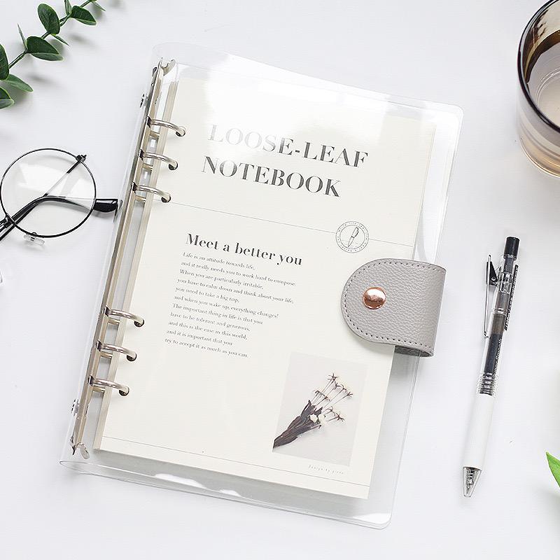 Jual [MILOLI] Elegant Binder A5 Binder A6 Transparan Binder with Clip ...