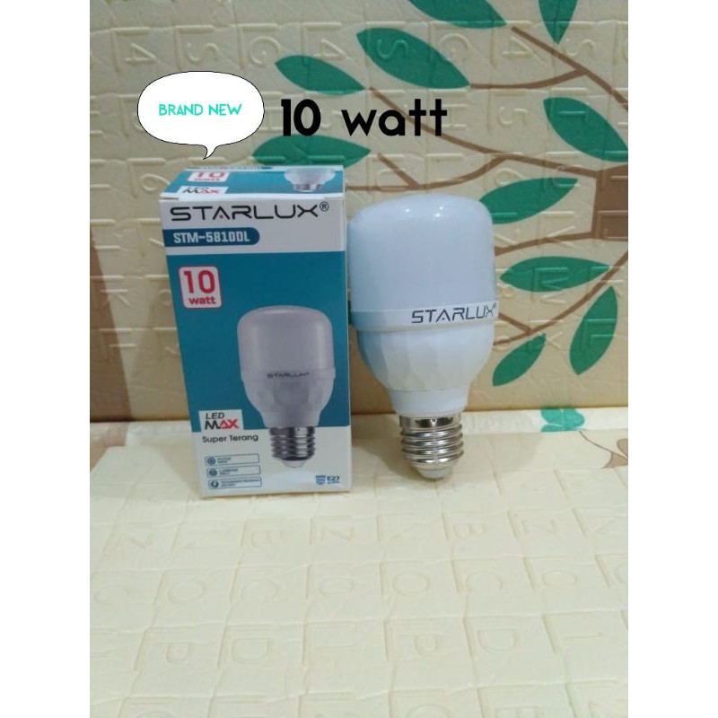 Jual LAMPU LED STARLUX MAX 10 WATT GARANSI 1 TAHUN | Shopee Indonesia