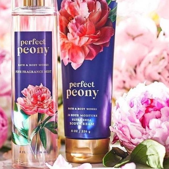 Jual ♦ BATH & BODY WORKS BBW PERFECT PEONY SERIES SHOWER GEL BODY CREAM ...