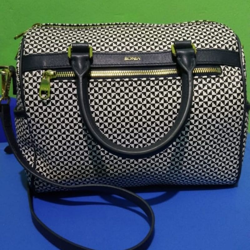 Jual Tas Bonia Speedy catur preloved authentic | Shopee Indonesia