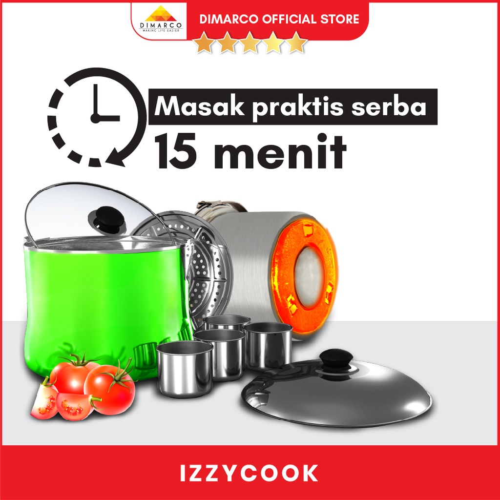 Jual Izzy Cook Magic Saver Cooker Double Wall Masak Tanpa Api | Shopee ...
