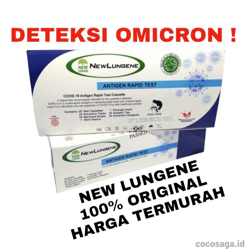 Jual Alat Rapid Test ANTIGEN SWAB NEW LUNGENE - DETEKSI OMICRON ...