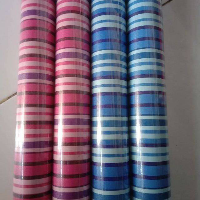 Jual Wallpaper Dinding Motif Salur 10m X 45cm Shopee Indonesia