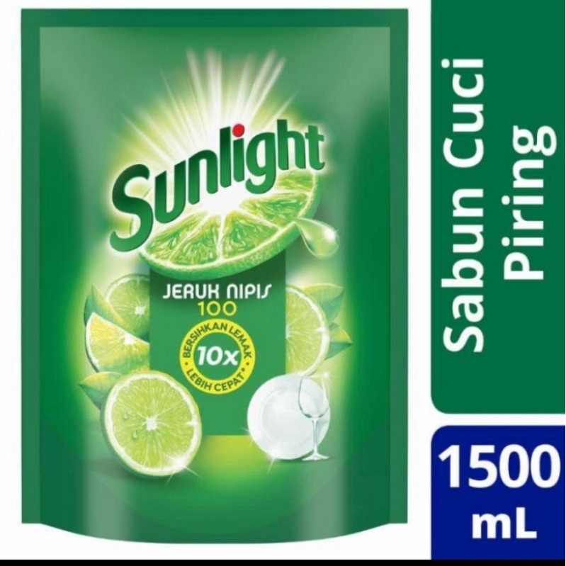 Jual SUNLIGHT - JERUK NIPIS - REFILL 910 ml & 1500 ml - Sabun Pencuci Piring | Shopee Indonesia