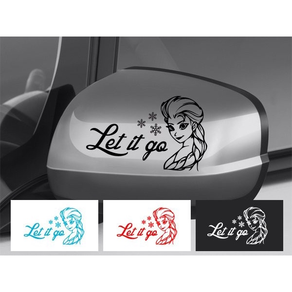 Jual STIKER SPION MOBIL KEREN CUTTING STICKER MOBIL FROZEN ELSA LET IT ...