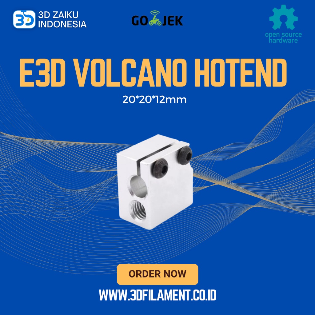 Jual Reprap 3D Printer E3D Volcano Hotend Heat Block | Shopee Indonesia