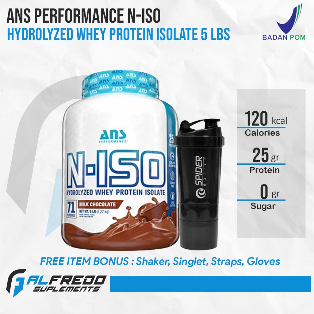 Jual ANS Performance N-Iso 5lbs Hydrolized Whey Protein Isolate ANS n ...