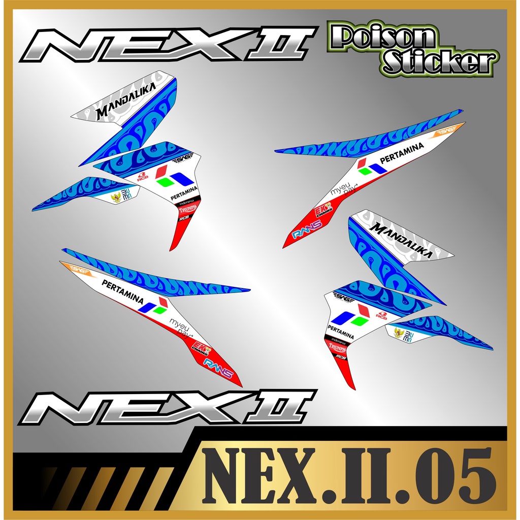 Jual STRIPING STICKER NEX II ( 2 ) STIKER NEX II ( 2 ) STICKER LIS LIST ...