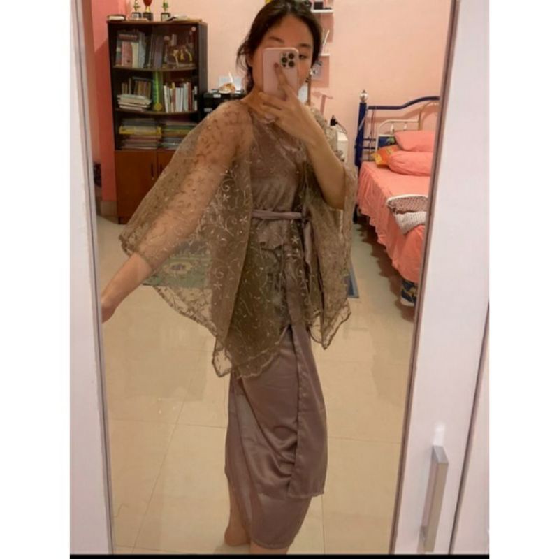 Jual TERMURAH!! KEBAYA ANANDI PITA SET 3in1 (outer tille pita + rok ...