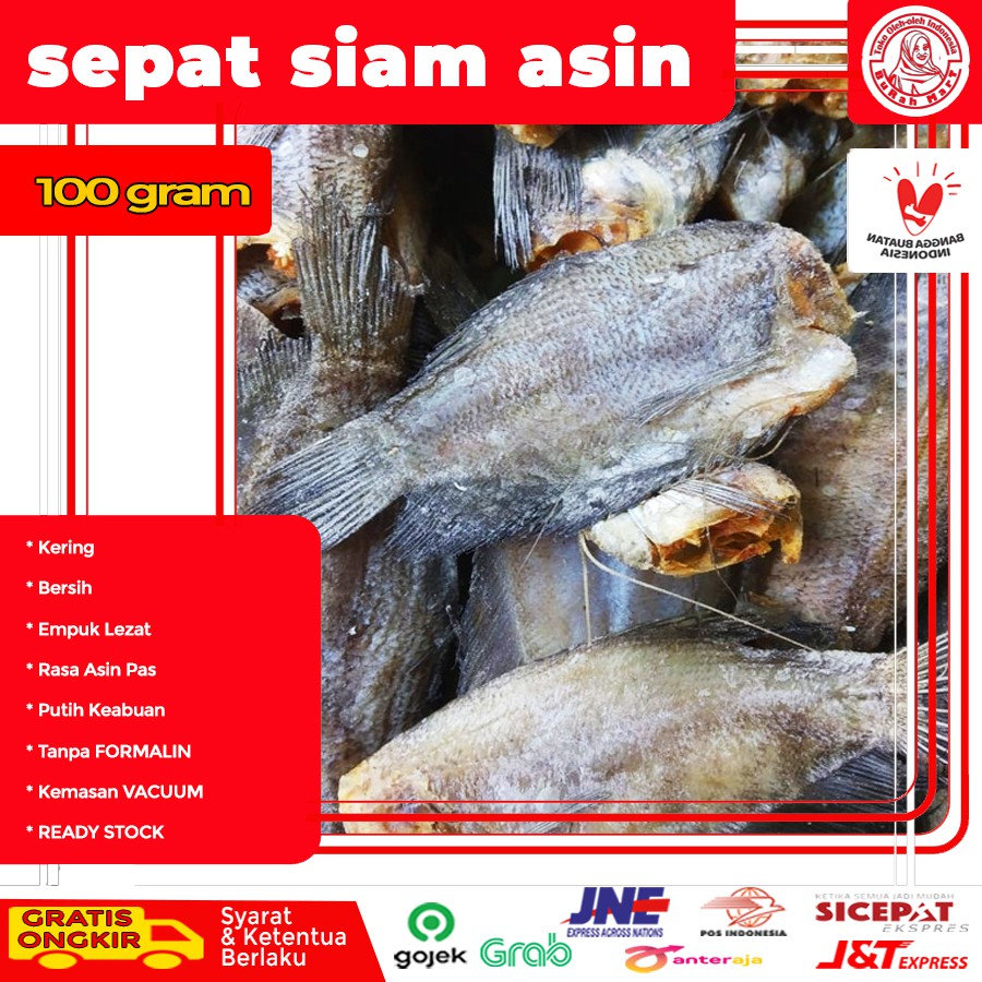 Jual IKAN ASIN SEPAT SIEM SIAM KERING SUPER 100 GRAM BESAR ISTIMEWA ...