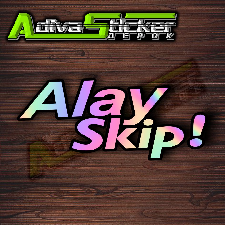 Jual STIKER CUTTING ALAY SKIP | Shopee Indonesia