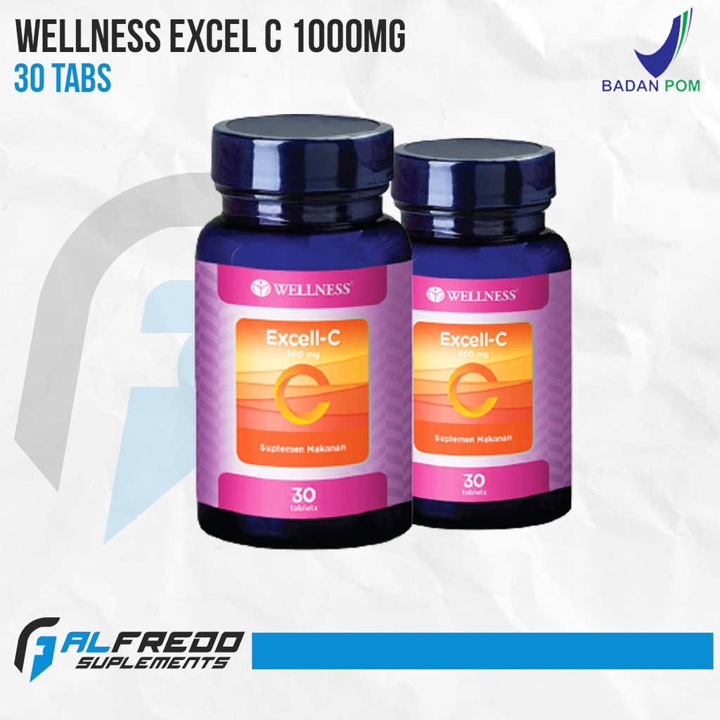 Jual Wellness Excel C 1000mg 30 Tablet Vitamin C | Shopee Indonesia