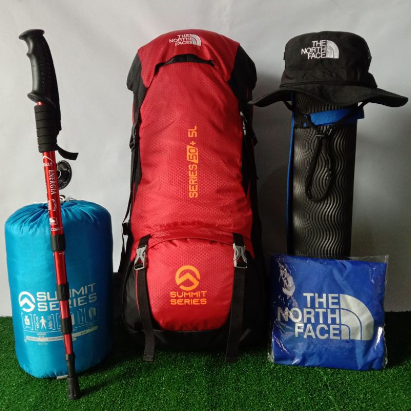 Jual Paket Komplit Carrier TNF Lokal 50 Liter + 5 Liter TR - Merah ...