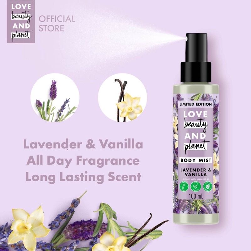 Jual Love Beauty & Planet Body Mist Parfum Limited Edition Original COD ...